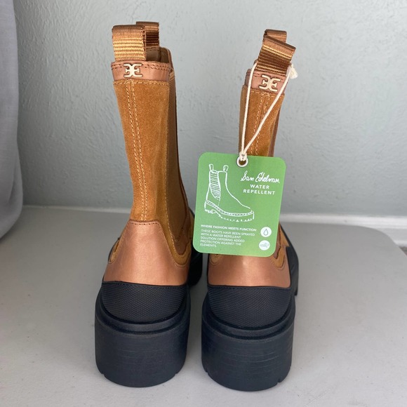 Sam Edelman | Shoes | Nwt Sam Edelman Lulia Lug Sole Chelsea Boot Camel ...